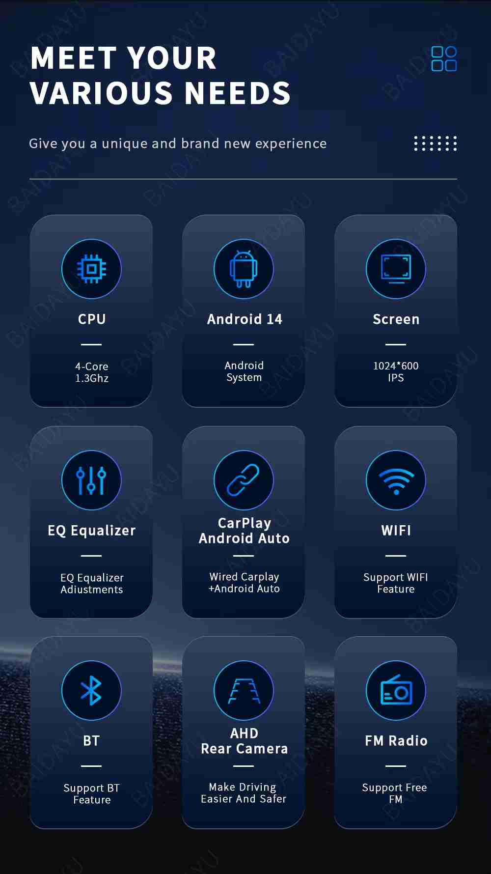 9" Button screen Car android screen palyer system - carmp5.com